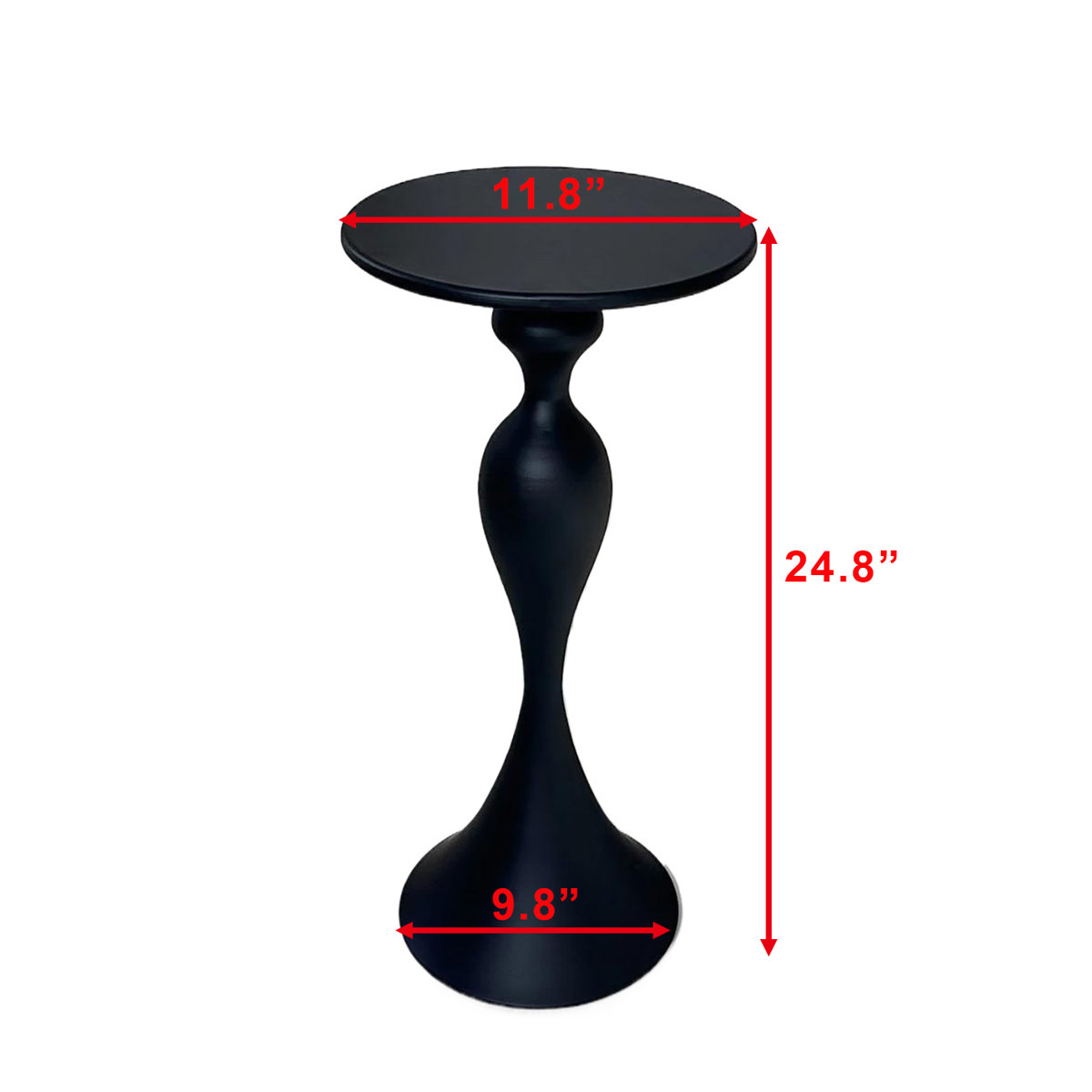 Wrought Studio™ Iron Art Round Table, Living Room Sofa Coffee Table, Simple Side Table, Small ...